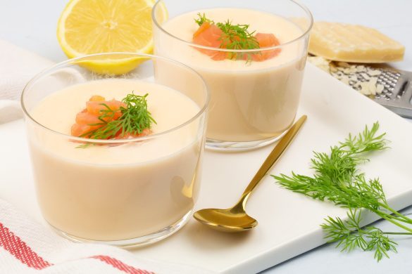 Bisque van zalm (zalmsoep)